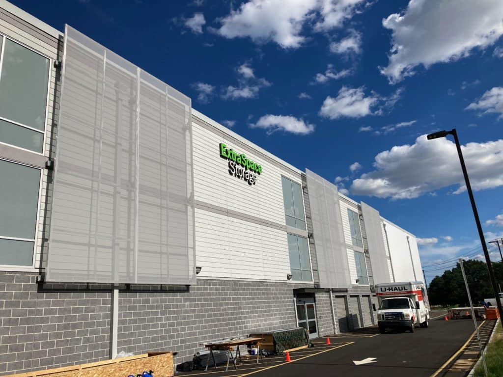 Hampshire Extra Space Self Storage Facility — FlexFacades by Structurflex